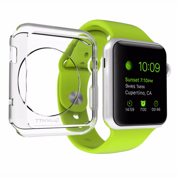 Apple Watch Case 42mm, LUVVITT [Clarity] Full Body Clear Soft Flexible ...