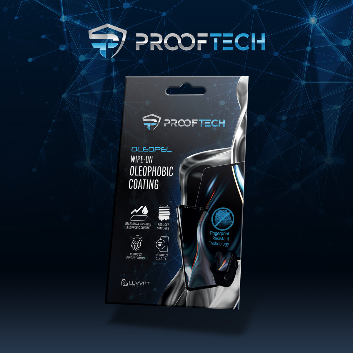 OLEOPEL Oleophobic Coating Wipe On Kit 4ml Anti Fingerprint Liquid for ...